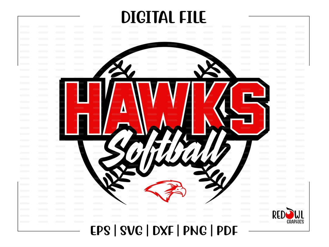 Softball Svg, Hawk Softball Svg, Hawk, Hawks, Softball, Svg, Dxf, Eps ...