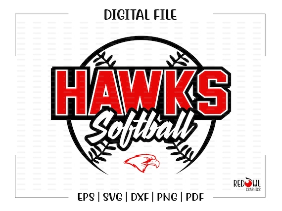 Softball Svg Hawk Softball Svg Hawk Hawks Softball Svg - Etsy