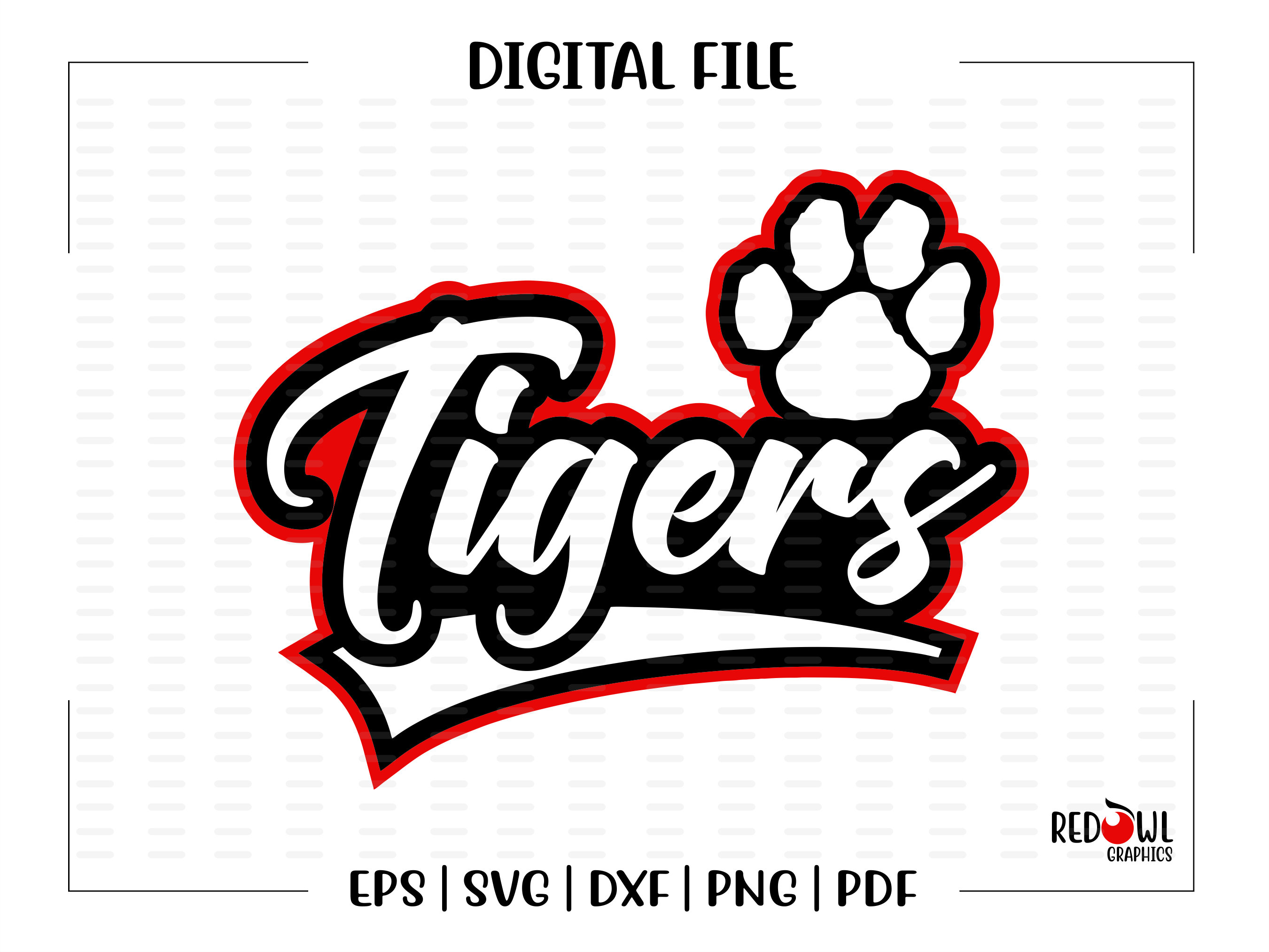 Tiger Svg Tigers Svg Tiger Tigers Team Clipart Mascot - Etsy