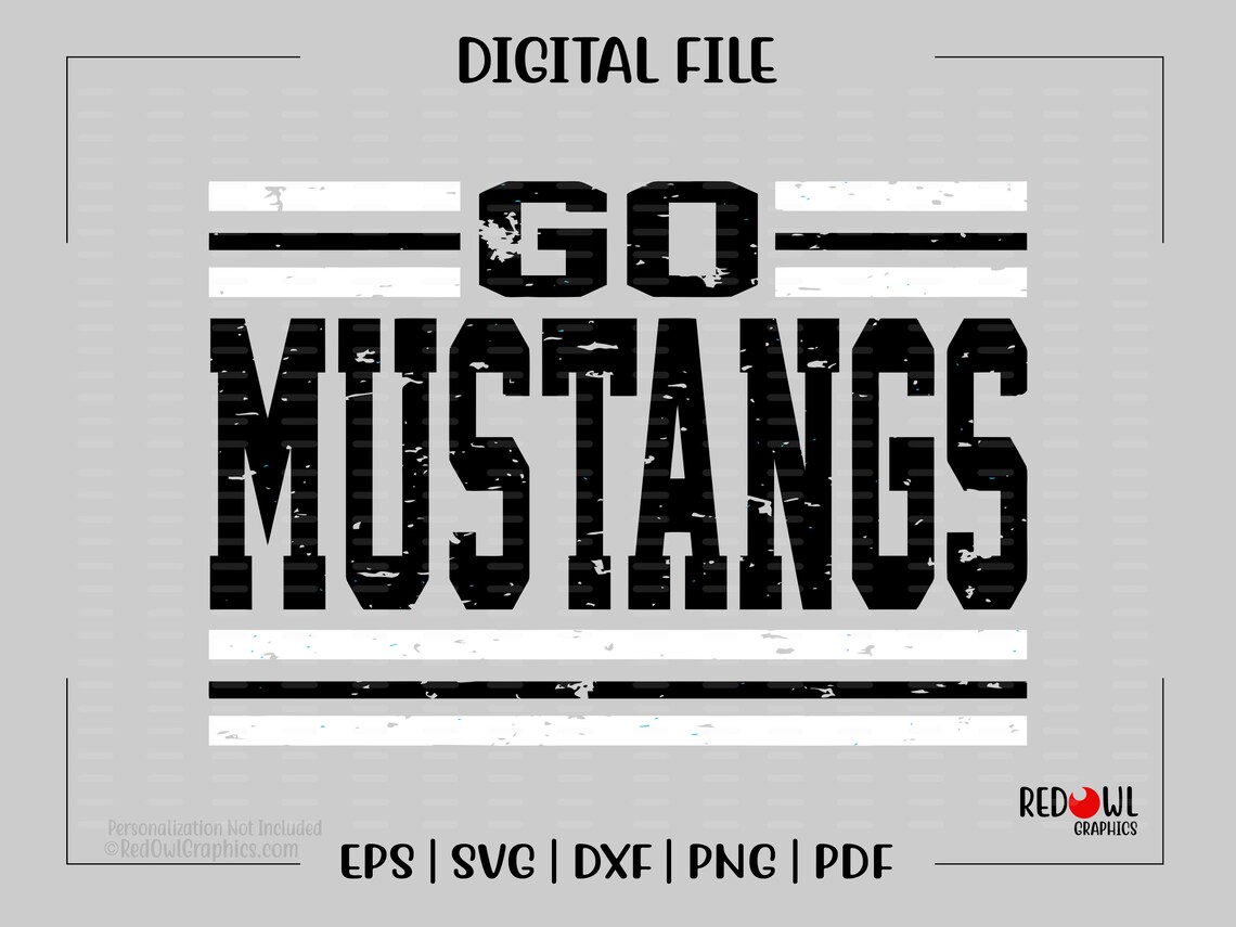 Mustangs Svg, Mustang Svg, Mustang, Go Mustangs, Clipart, Vector, Team ...