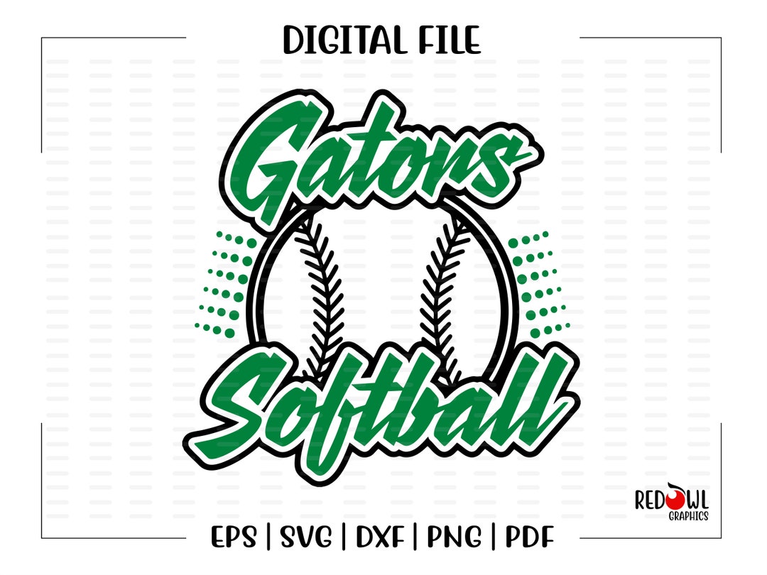 Gator Softball Svg, Softball Svg, Gator, Gators, Softball, Design, Svg ...