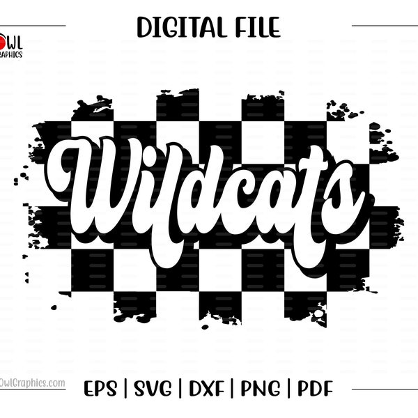 Wildcat Svg - Etsy
