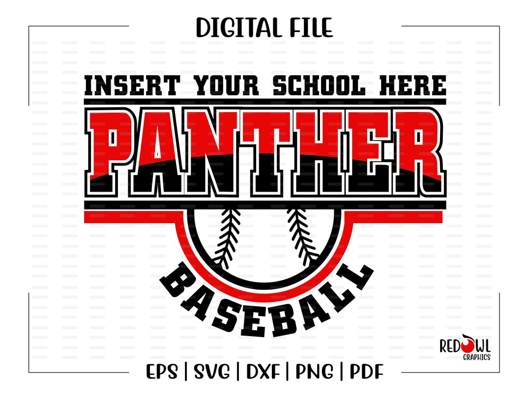 Baseball Svg, Panther Baseball Svg, Panther, Baseball, Svg, Dxf, Eps ...