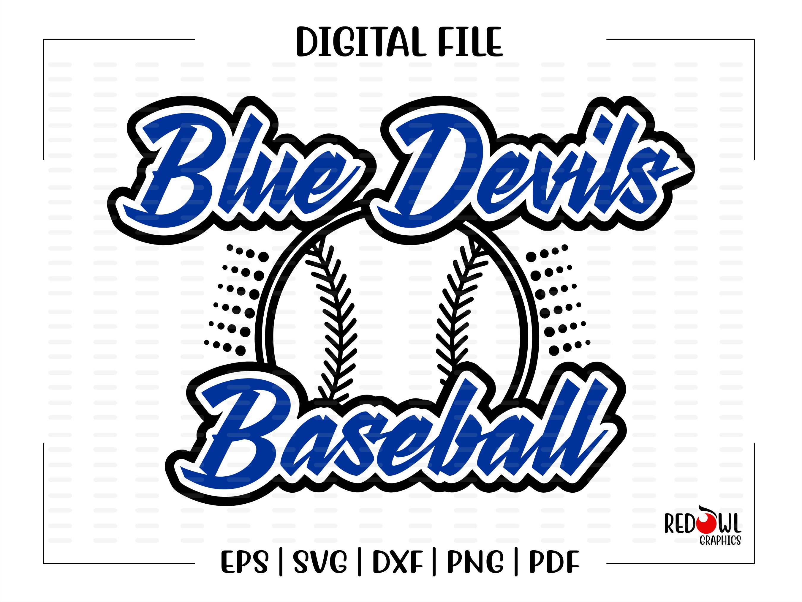 Blue Devils Baseball Logo