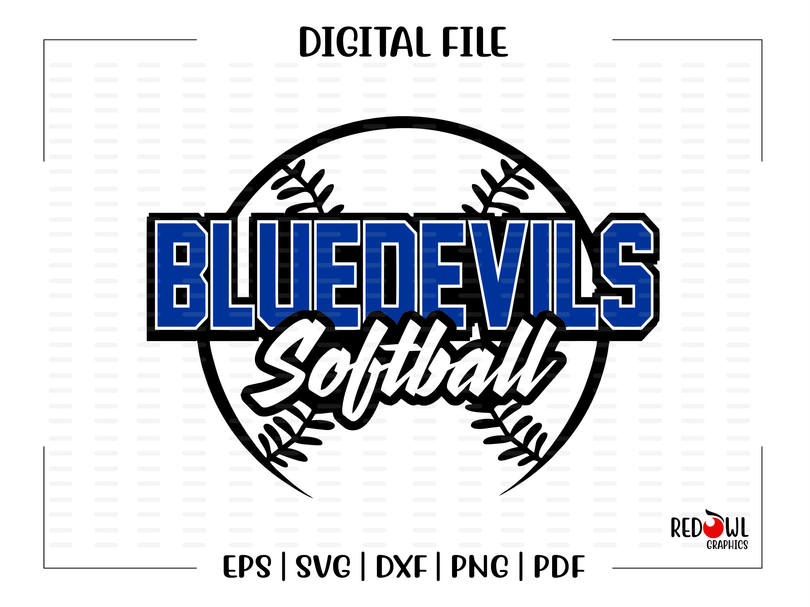 Softball Svg Blue Devils Softball Svg Blue Devils Softball - Etsy