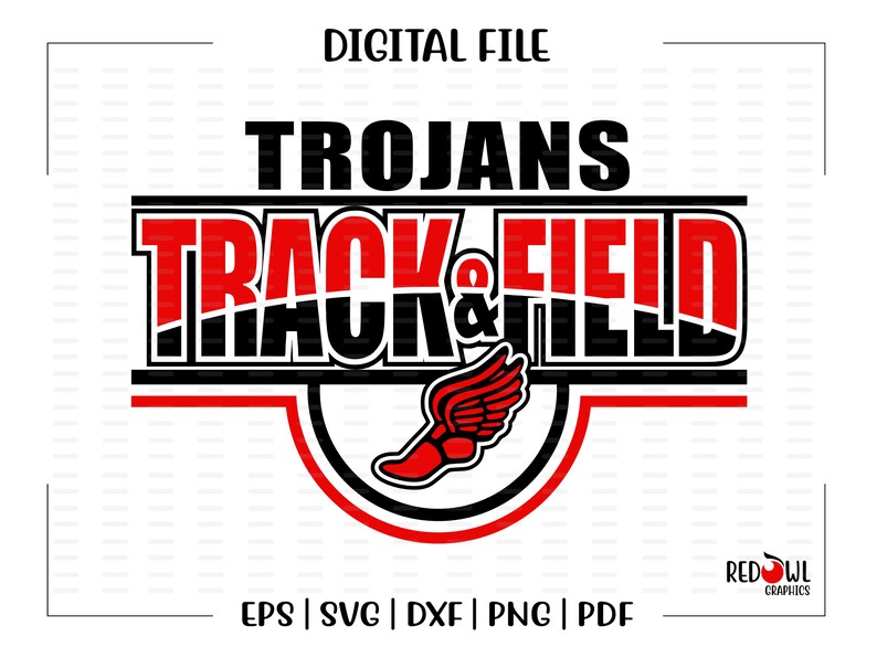 Track Svg Trojan Track Svg Trojan Trojans Track Field - Etsy