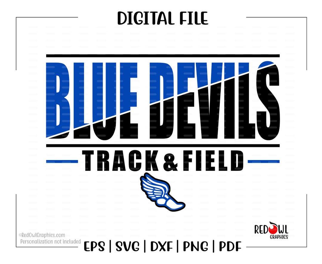 Blue Devil Track Svg, Track Svg, Blue Devil, Devil, Track, Ball, Svg ...