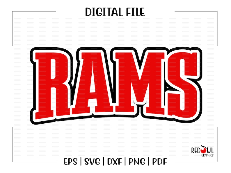 Ram Svg Rams Svg Ram Rams Mascot School Svg Dxf Eps - Etsy