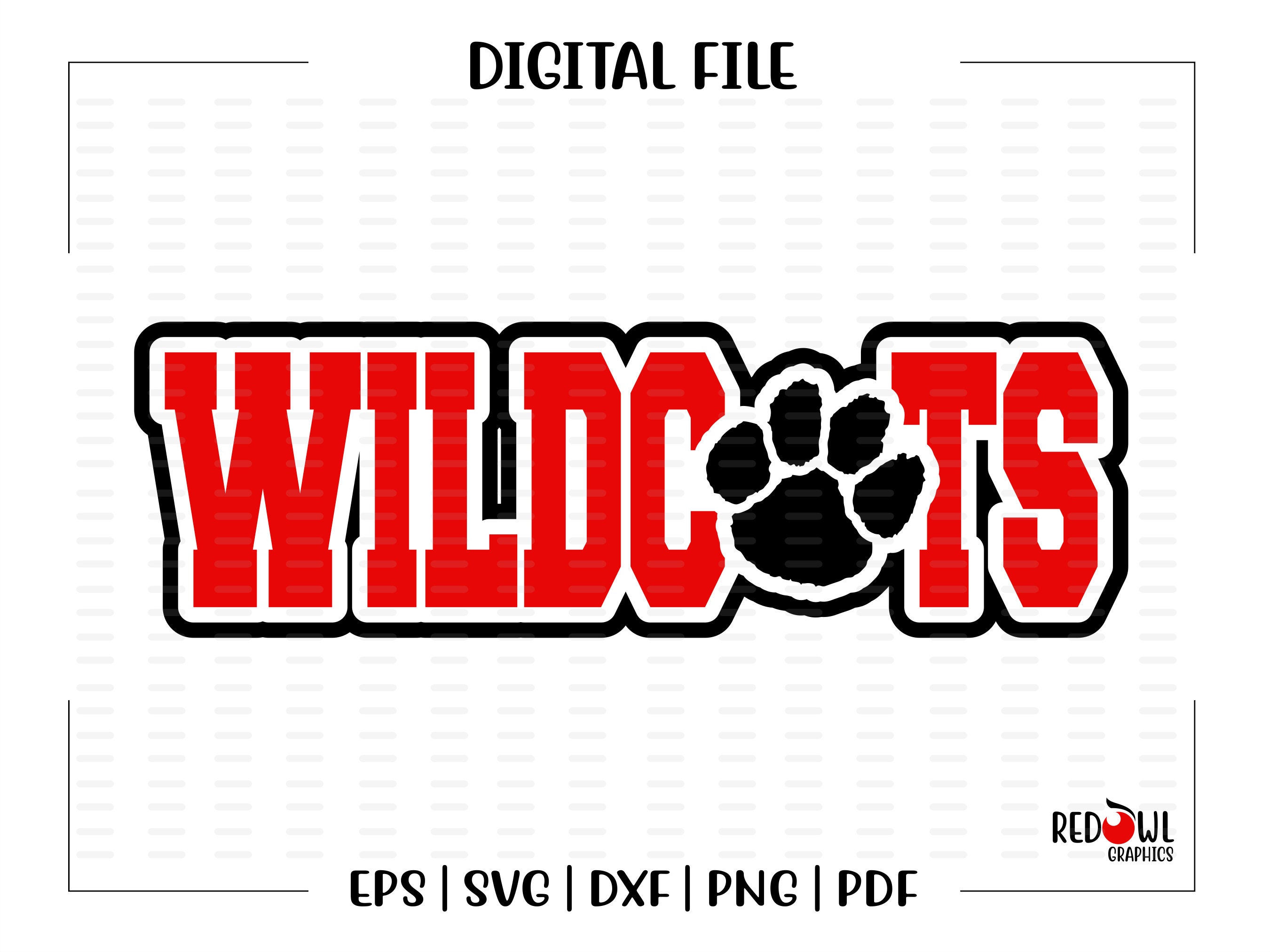 Wildcat Svg Wildcats Svg Wildcat Wildcats Mascot School - Etsy