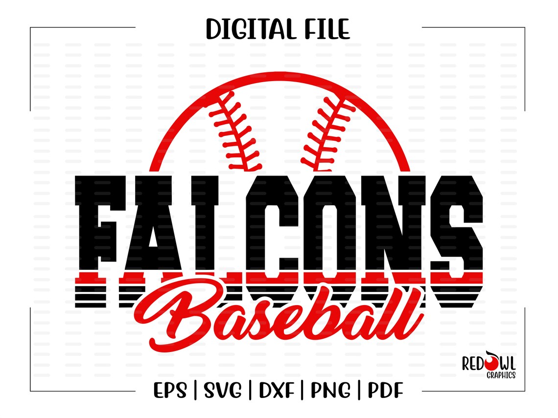 Baseball Svg Falcon Baseball Svg Falcon Falcons Baseball | Etsy