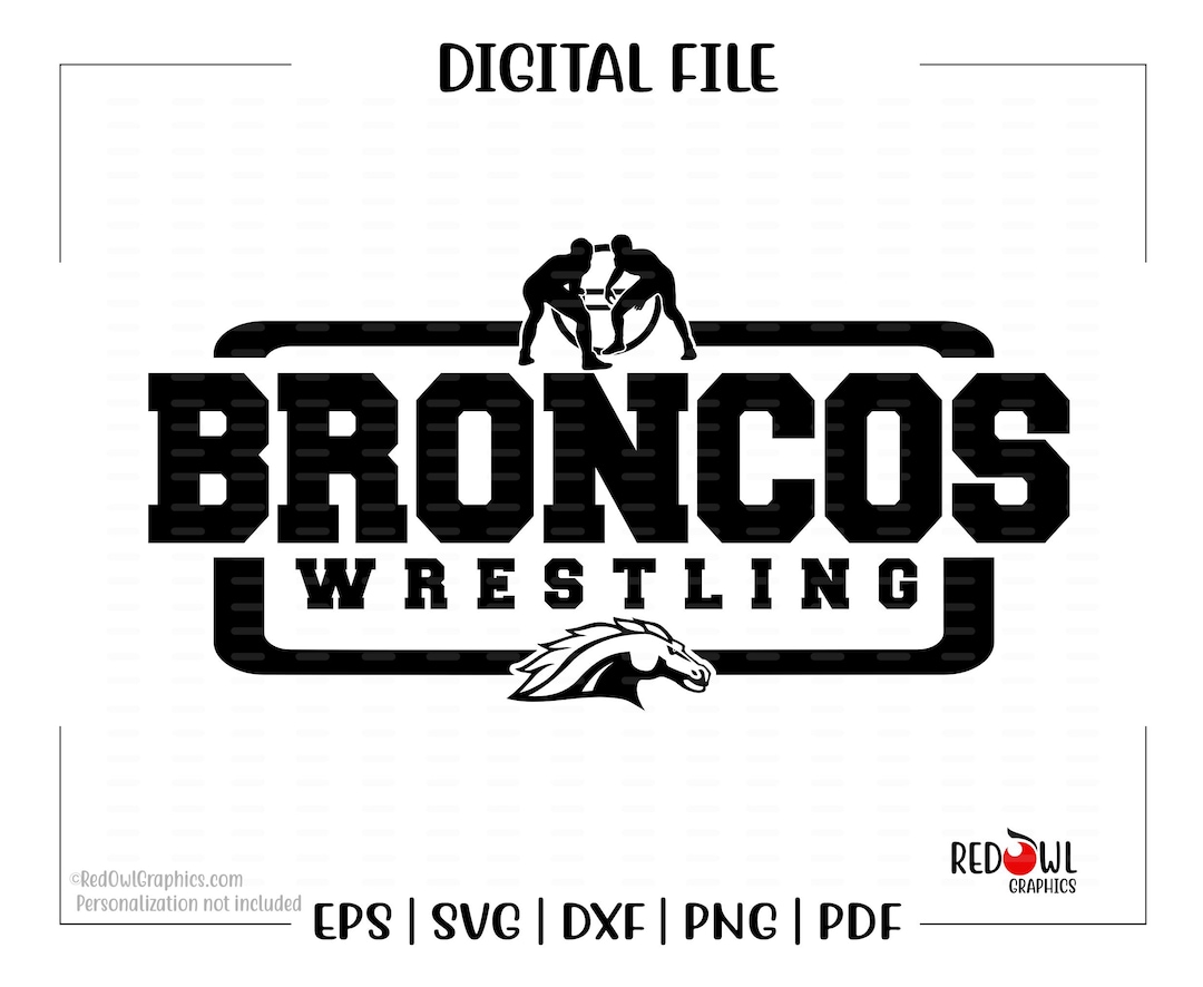 Broncos Wrestling Svg, Wrestling Svg, Bronco, Broncos Svg, Wrestling, Svg, Dxf, Eps, Png, Pdf ...