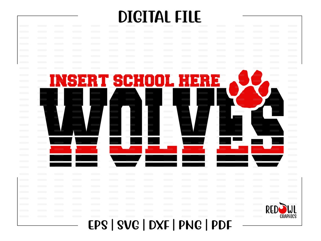 Wolves Svg, Wolves, Wolf, Mascot, School, Svg, Dxf, Eps, Png, Pdf ...