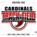 Track Svg, Cardinal Track Svg, Cardinal, Cardinals, Track, Field, Svg ...