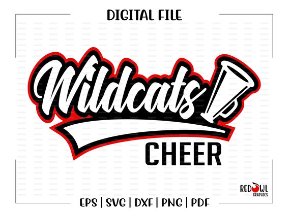 Cheerleading Svg Wildcat Cheerleading Wildcat Wildcats | Etsy