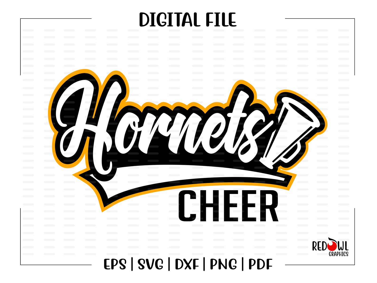 Cheerleader Svg Hornet Cheerleaderhornet Hornets Cheer - Etsy