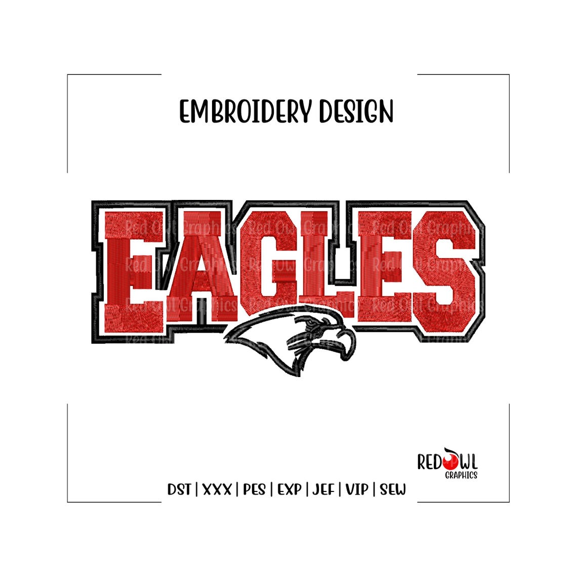 Eagle, Eagles, Embroidery Design, Mascot, School, Eagle Embroidery ...
