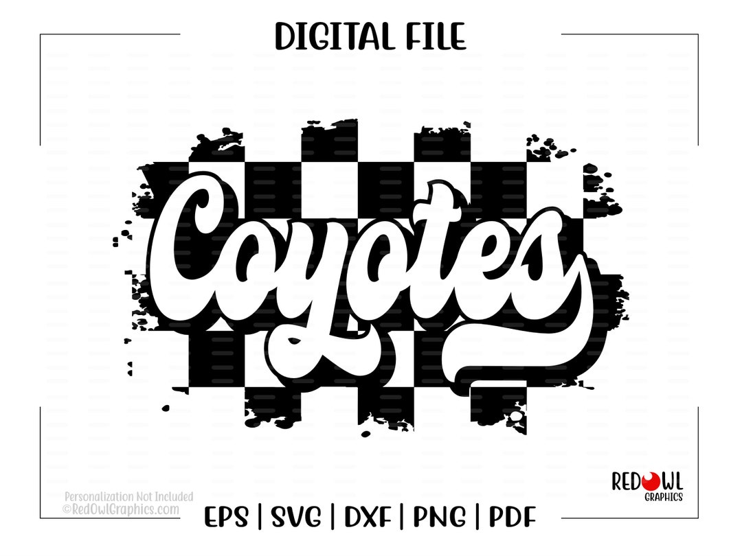 Coyotes Svg, Coyote Svg, Coyotes, Checker Board, Checker, Retro Coyotes ... Coyotes Svg, Coyote Svg, Coyotes, Checker Board, Checker, Retro Coyotes ...