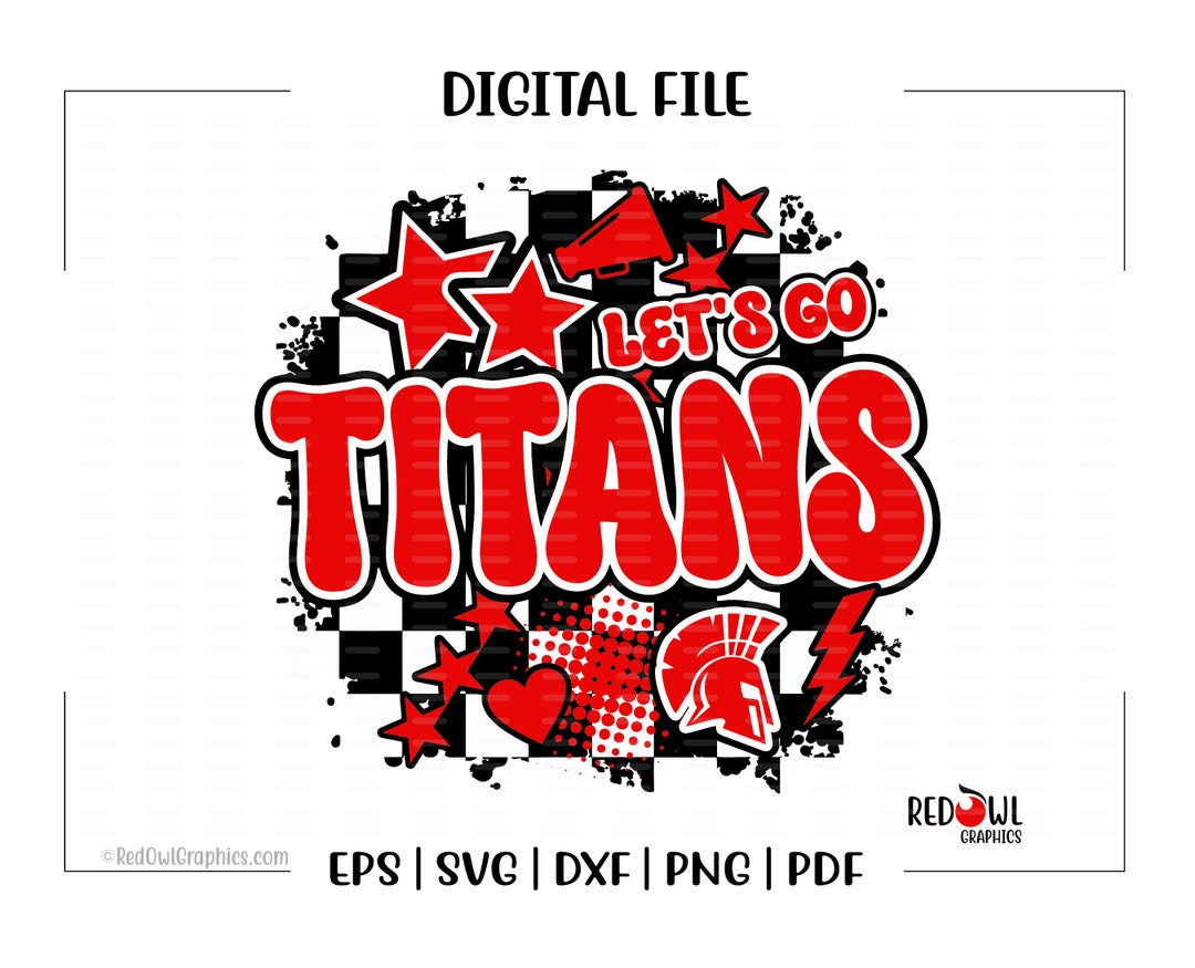Titan Svg, Titans Svg, Titan, Titans, Mascot, Retro, Checker Board, Svg ...