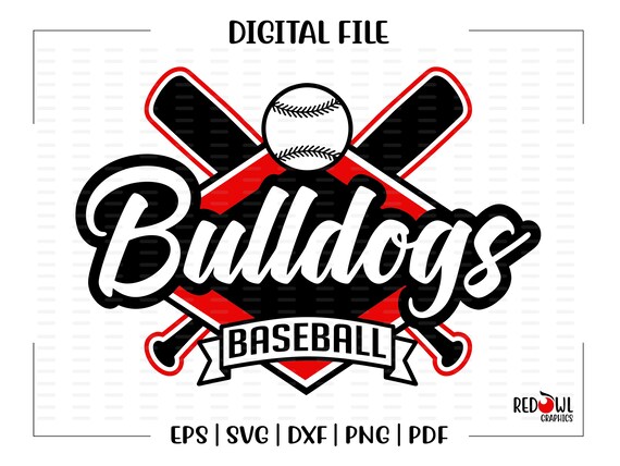 Baseball Svg Bulldog Baseball Svg Bulldog Bulldogs | Etsy