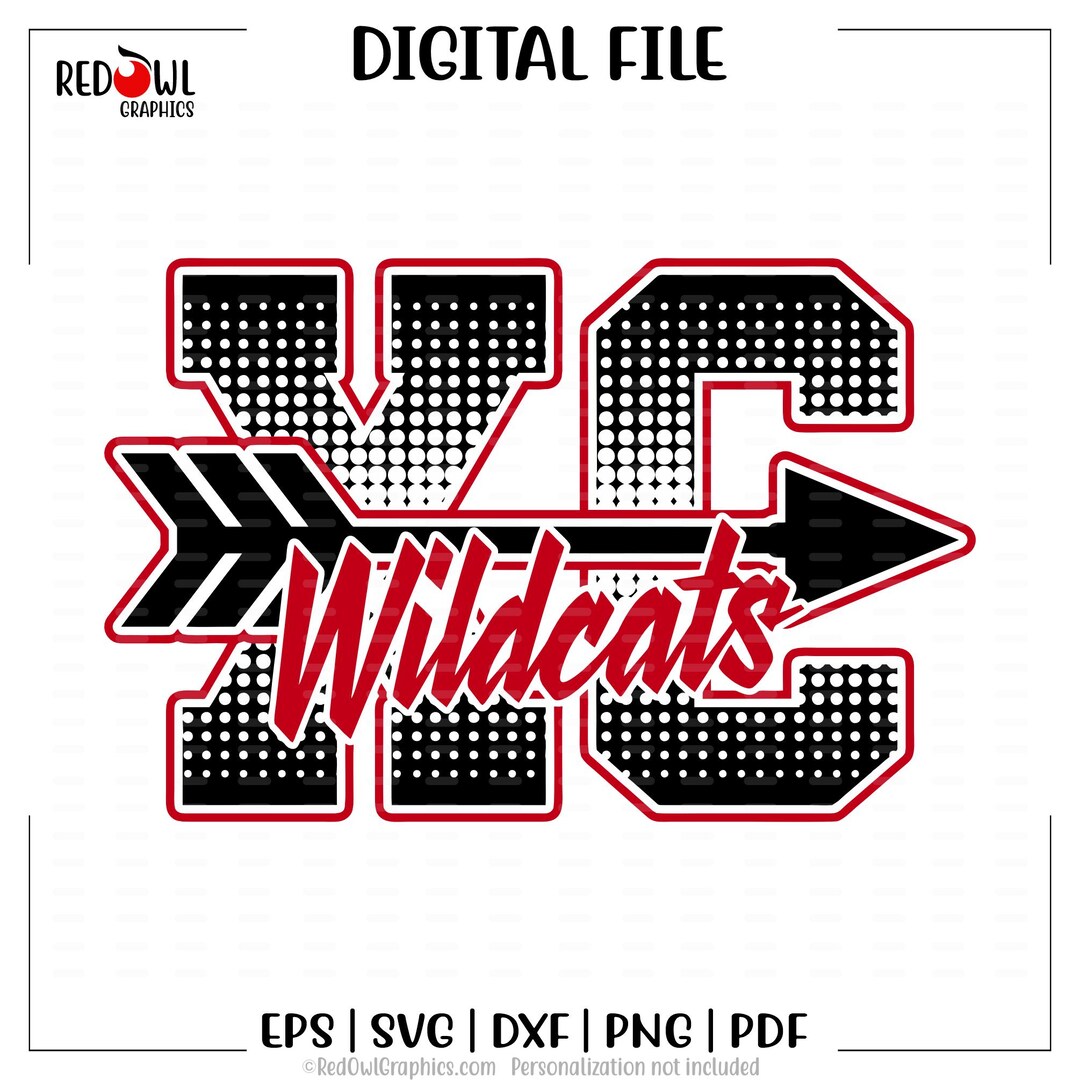 Wildcats Cross Country Svg, Wildcat, Wildcats, Cross Country, XC, CC ...
