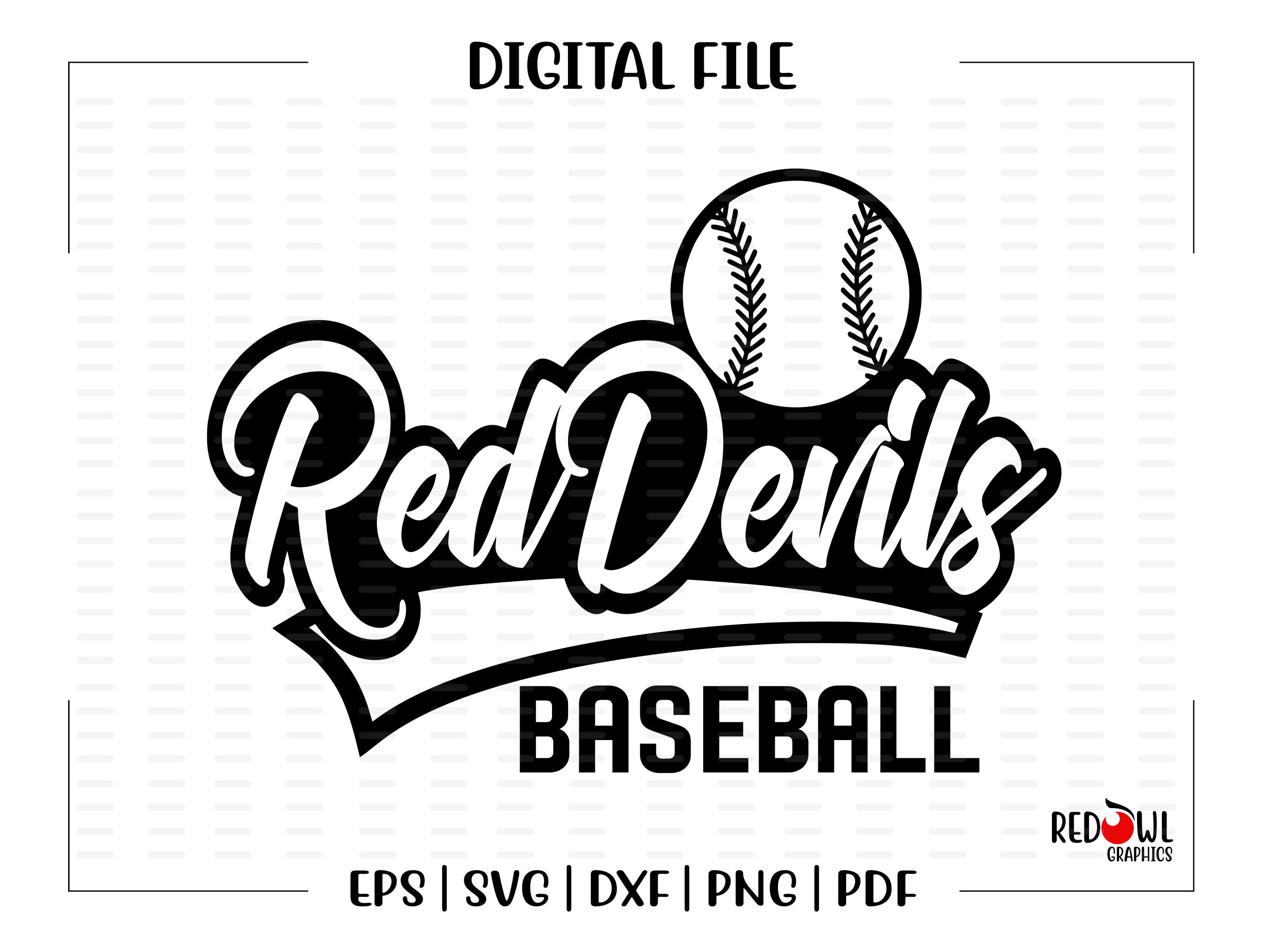 Red Devils Baseball Logo