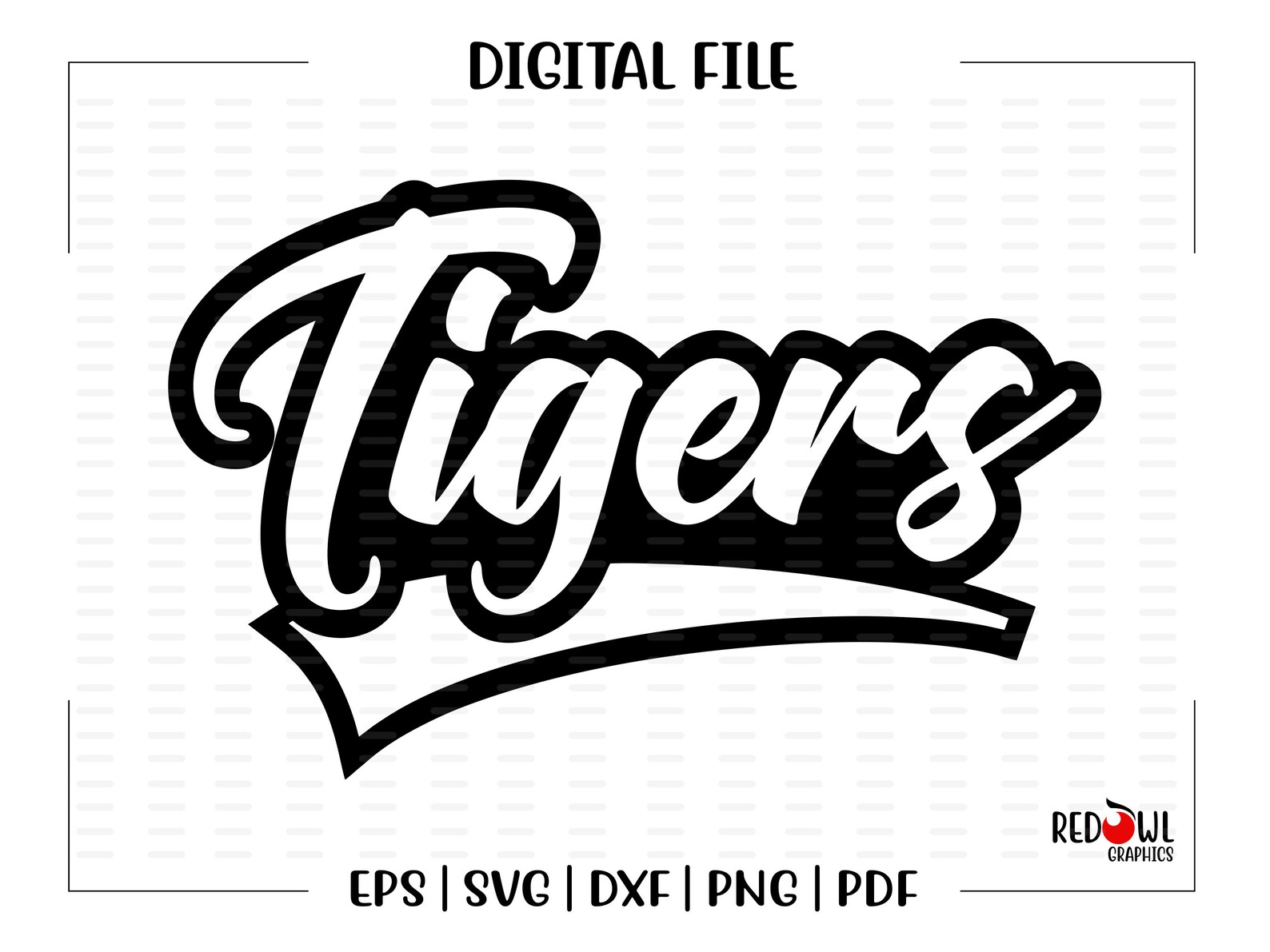 Tiger Svg Tigers Svg Tiger Tigers Team Clipart Mascot - Etsy