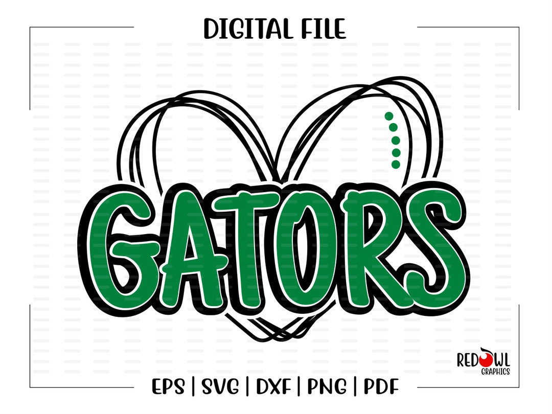 Gator Svg, Gators Svg, Heart, Love, Gator, Gators, Svg, Dxf, Eps, Png ...