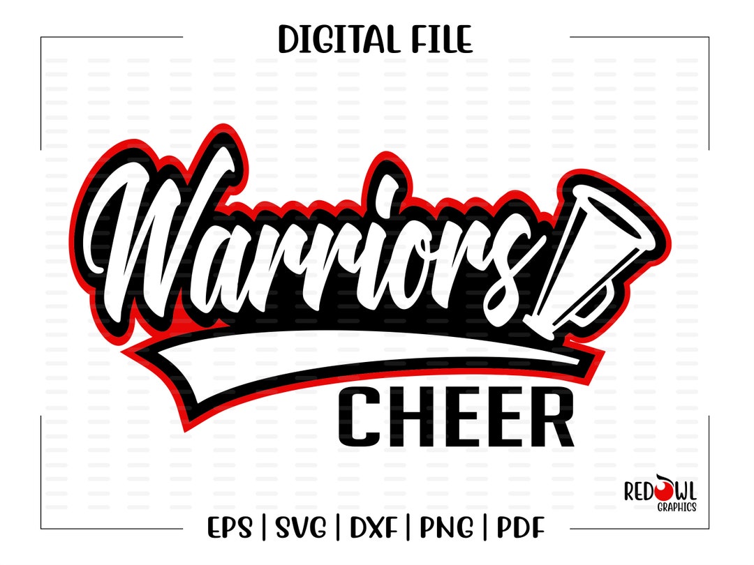 Cheerleading Svg, Cheer Svg, Warrior, Warriors, Cheer, Cheerleader, Svg ...