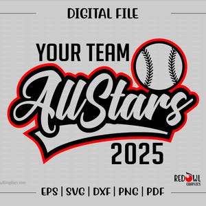 Custom, Personalized, Baseball Svg, All Star Svg, Baseball, All Star ...
