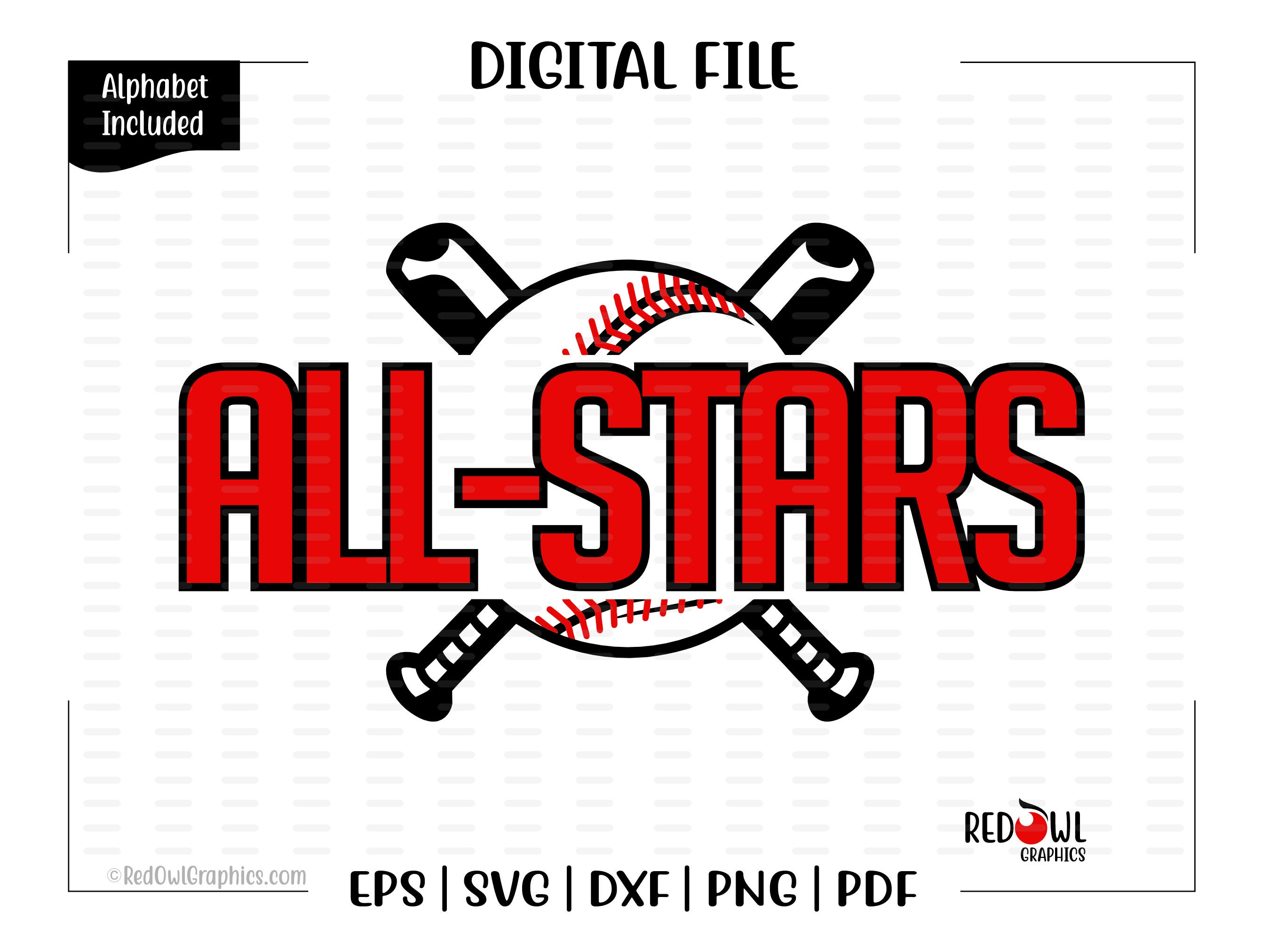 All Star Svg, All-star Svg, Baseball Svg, Baseball, All Stars, All ...