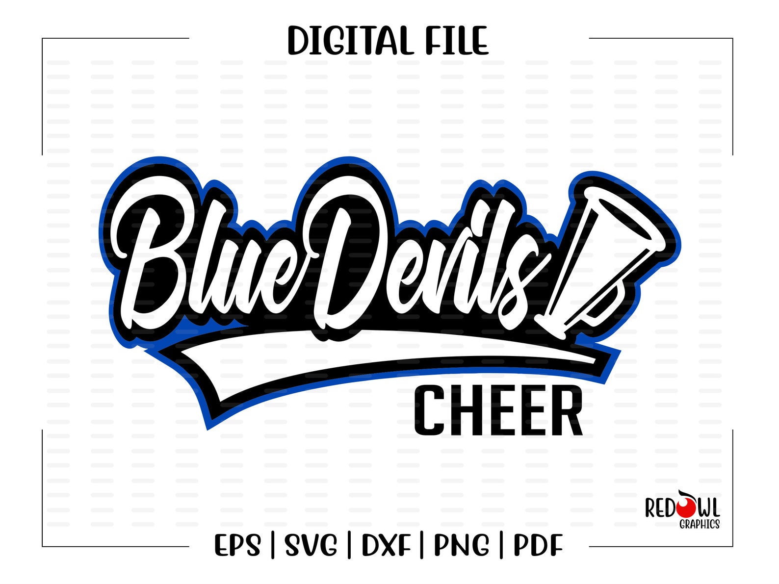 Cheer Svg Blue Devil Cheer Blue Devil Cheer Cheerleader | Etsy