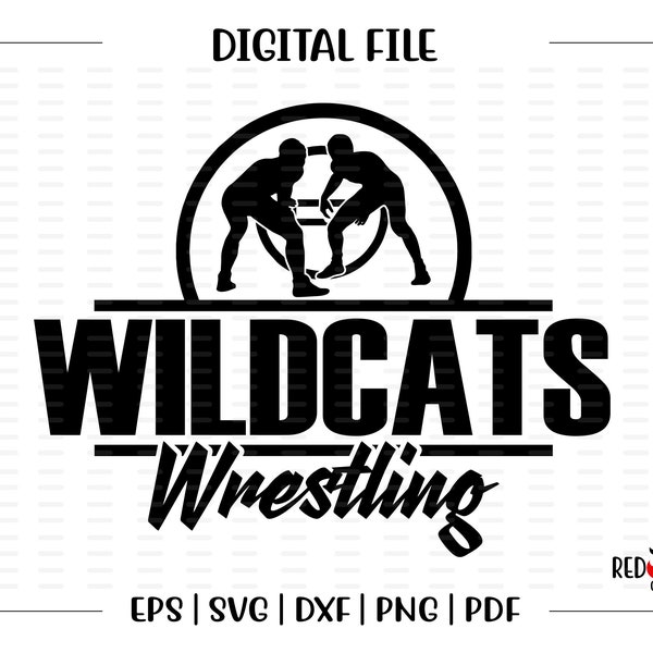 Wildcat Wrestling Svg - Etsy