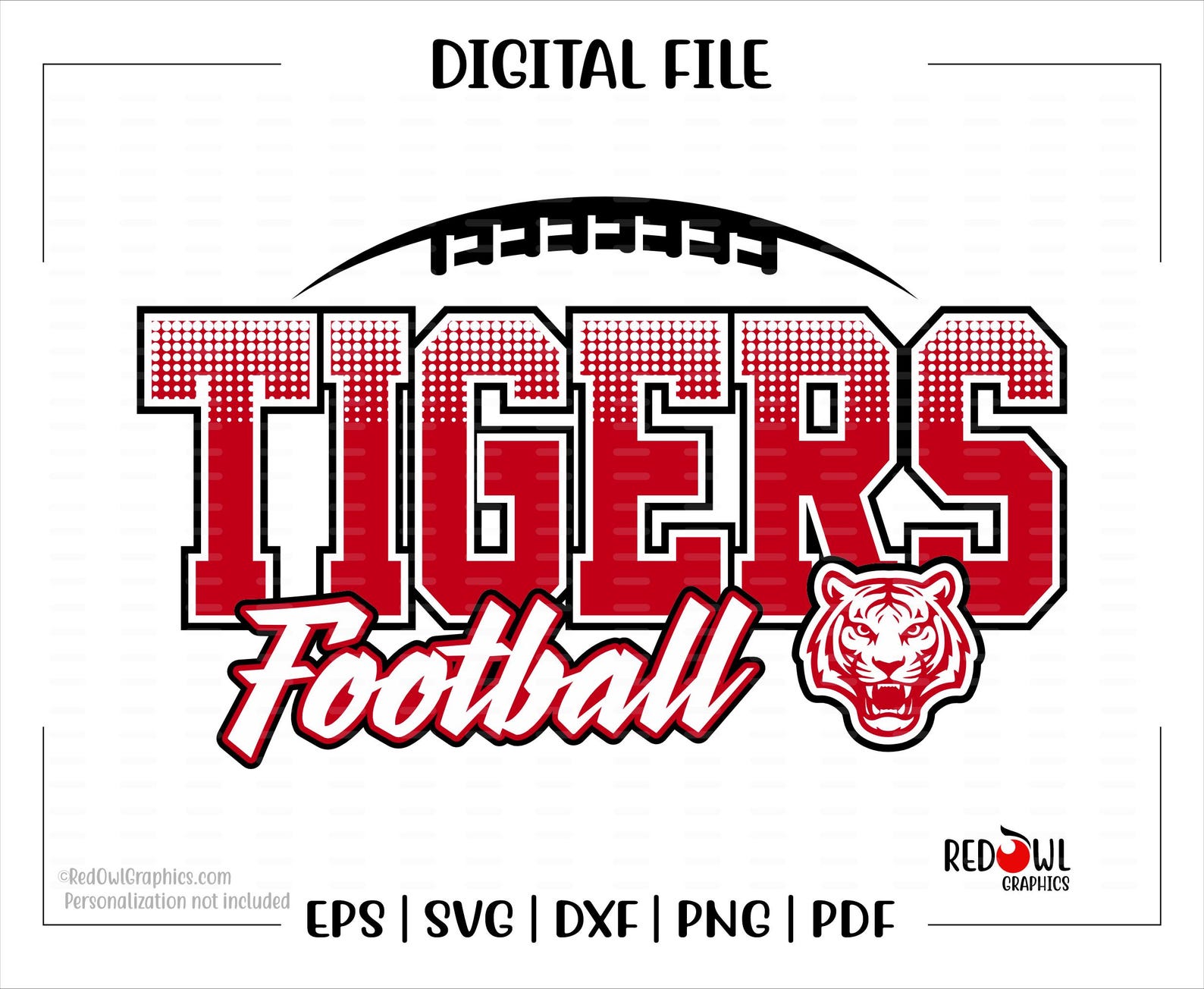 Football Svg, Tiger Football Svg, Tiger, Tigers, Football, Tiger Svg ...
