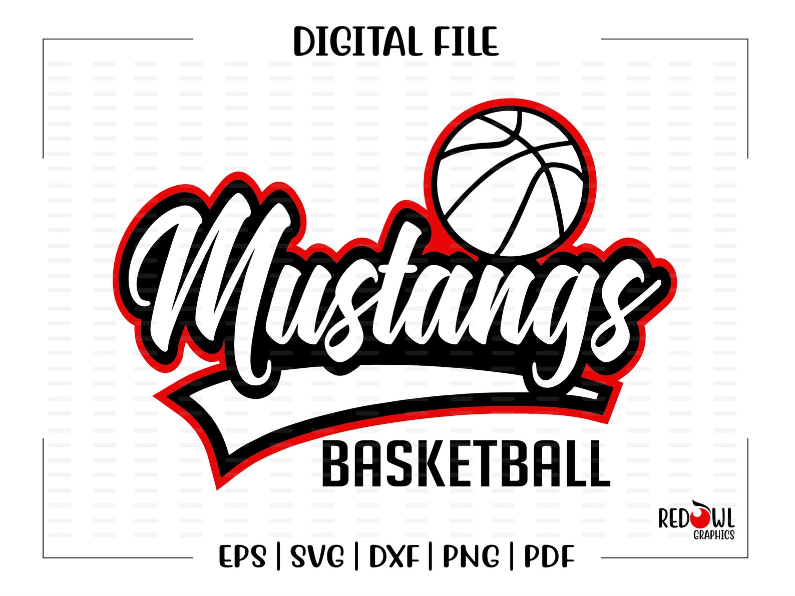 Mustang Basketball Svg Basketball Svg Mustang Mustangs | Etsy