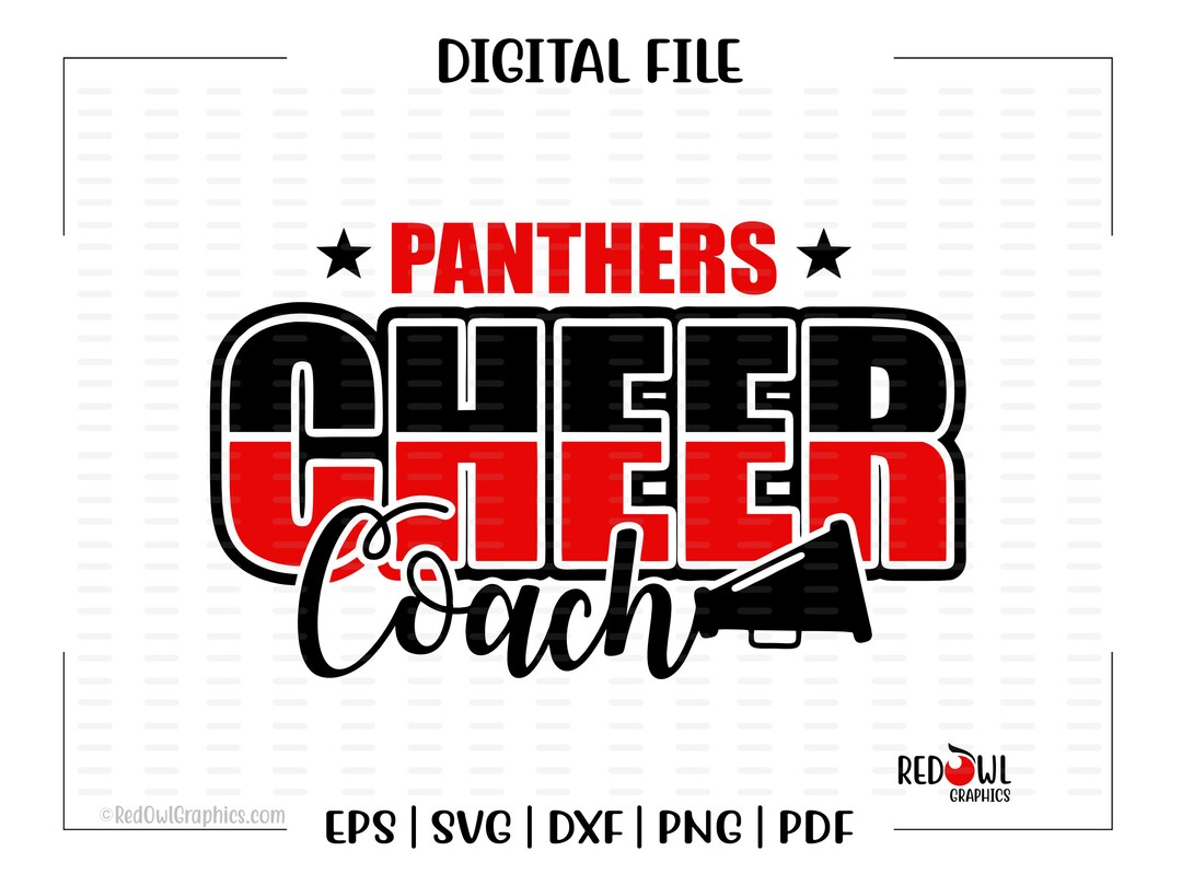 Cheer Coach Svg, Cheer Svg, Panther, Cheer, Cheerleader, Coach, Svg ...