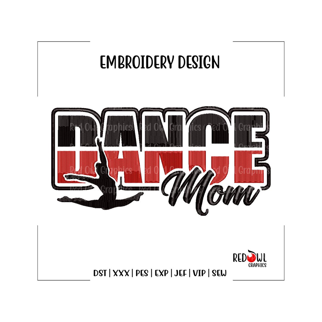 Dance Mom Embroidery, Dance Mom, Mom, Dancer, Embroidery Design, School ...