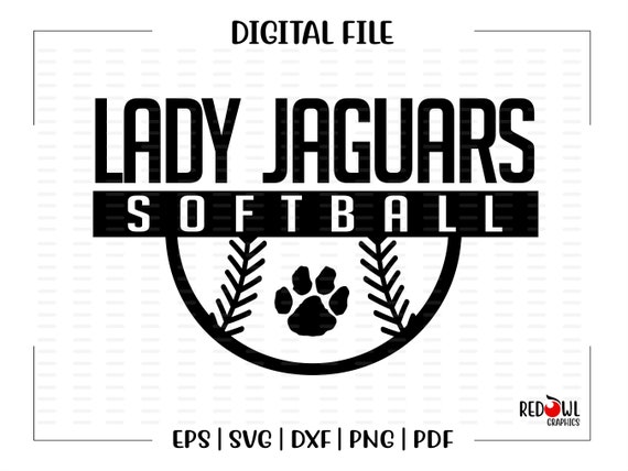 Softball Svg Lady Jaguars Softball Svg Jaguar Jaguars | Etsy