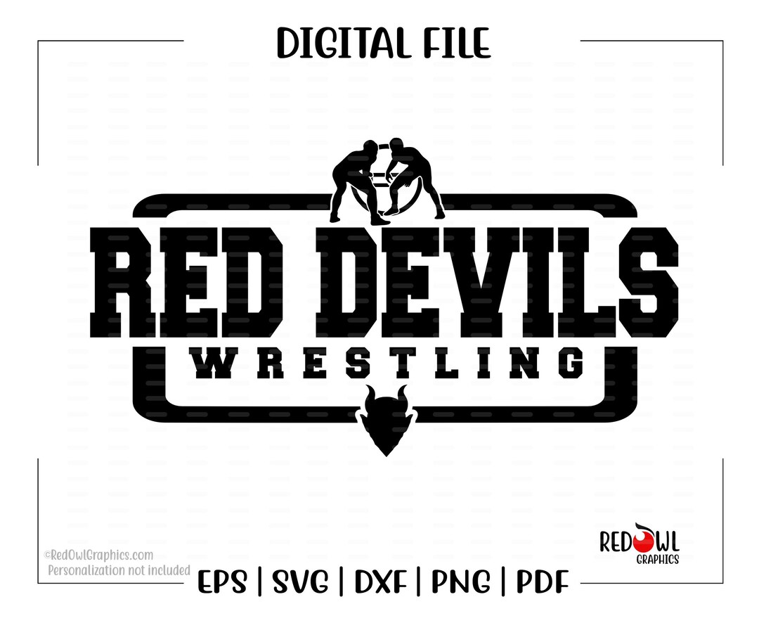 Wrestling Svg, Red Devil Svg, Red Devil, Devil, Red Devil Wrestling ...