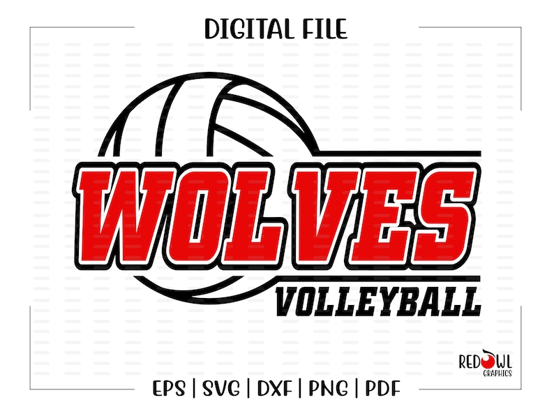 Wolves Volleyball Svg Volleyball Svg Wolves Wolf | Etsy