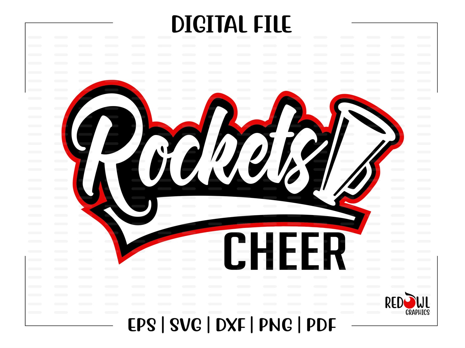 Cheerleader Svg Cheerleading Svg Rocket Rockets Cheer - Etsy