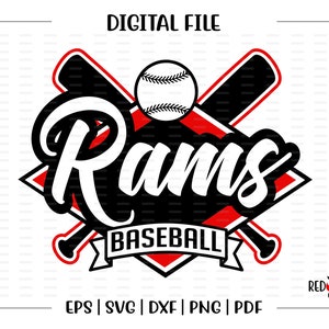 Baseball Svg, Ram Baseball Svg, Ram, Rams, Baseball, Svg, Dxf, Eps, Png ...
