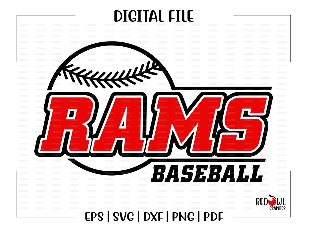 Baseball Svg, Ram Baseball Svg, Ram, Rams, Baseball, Svg, Dxf, Eps, Png ...