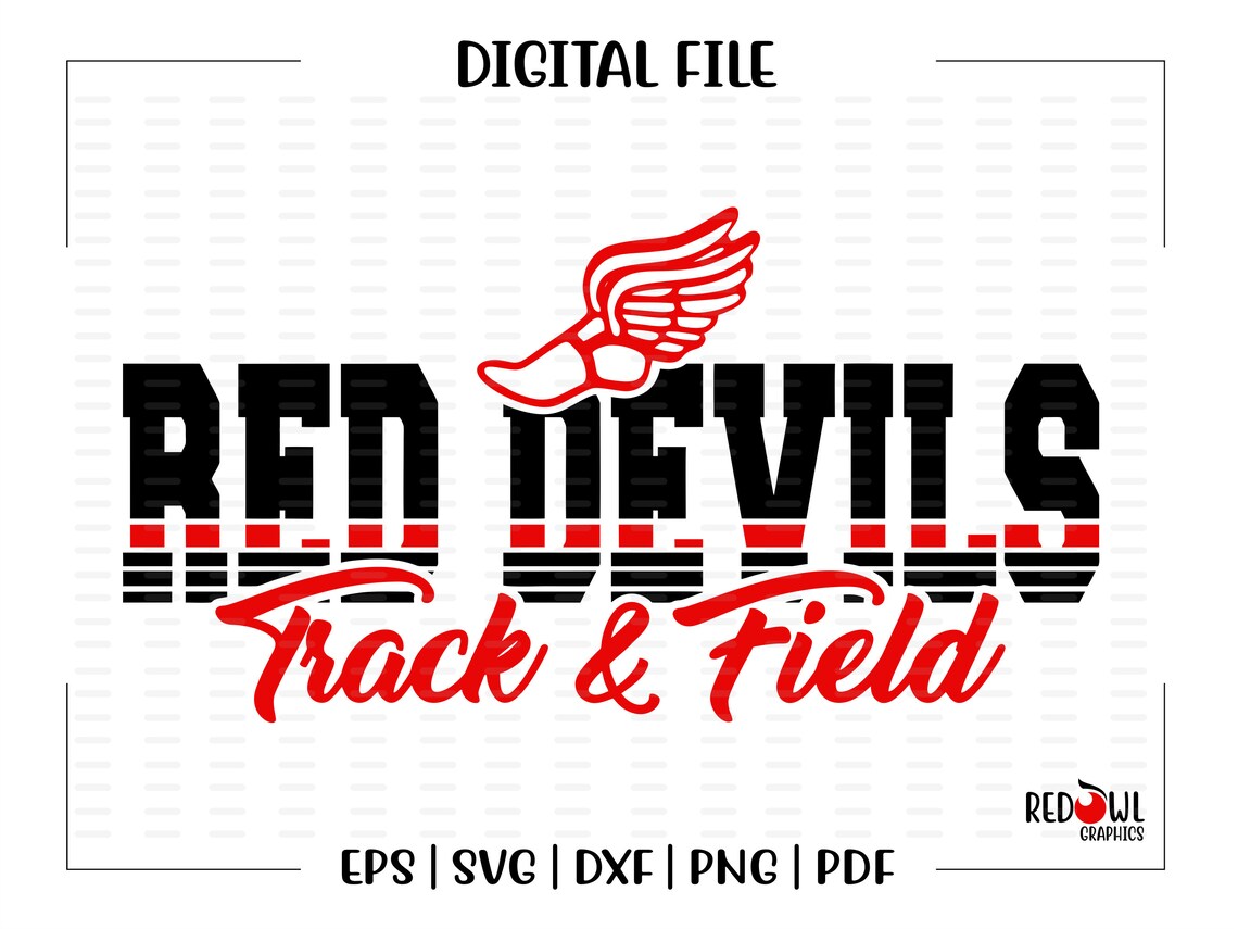Track Svg Red Devil Track Svg Red Devil Devil Track - Etsy