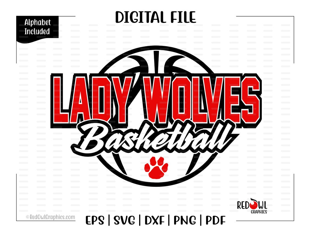 Basketball Svg, Lady Wolves Basketball, Wolves, Lady, Basketball, Svg ...