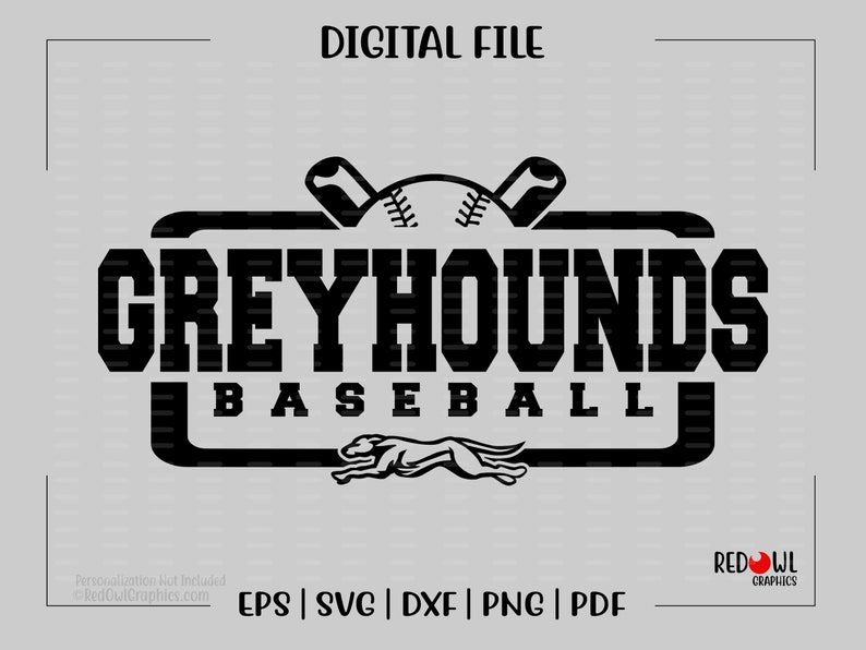 Greyhound Baseball Svg, Baseball Svg, Greyhounds Svg, Baseball, Svg ...