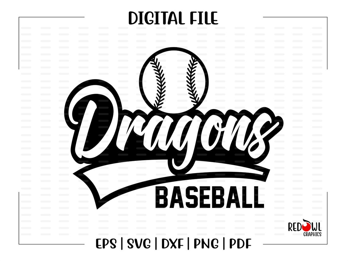 Baseball Svg, Dragon Baseball Svg, Dragon, Dragons, Baseball, Svg, Dxf ...
