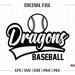 Baseball Svg, Dragon Baseball Svg, Dragon, Dragons, Baseball, Svg, Dxf ...