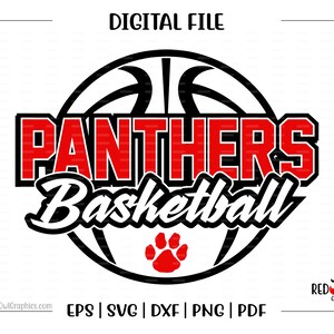 Basketball Svg, Panther Basketball Svg, Panther, Panthers, Basketball ...