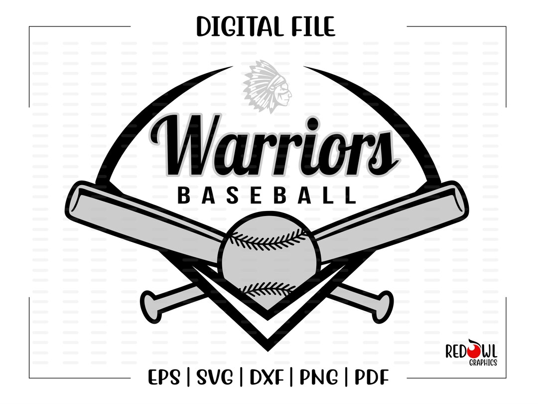 Baseball Svg, Warrior Baseball Svg, Warrior, Warriors, Baseball, Svg ...
