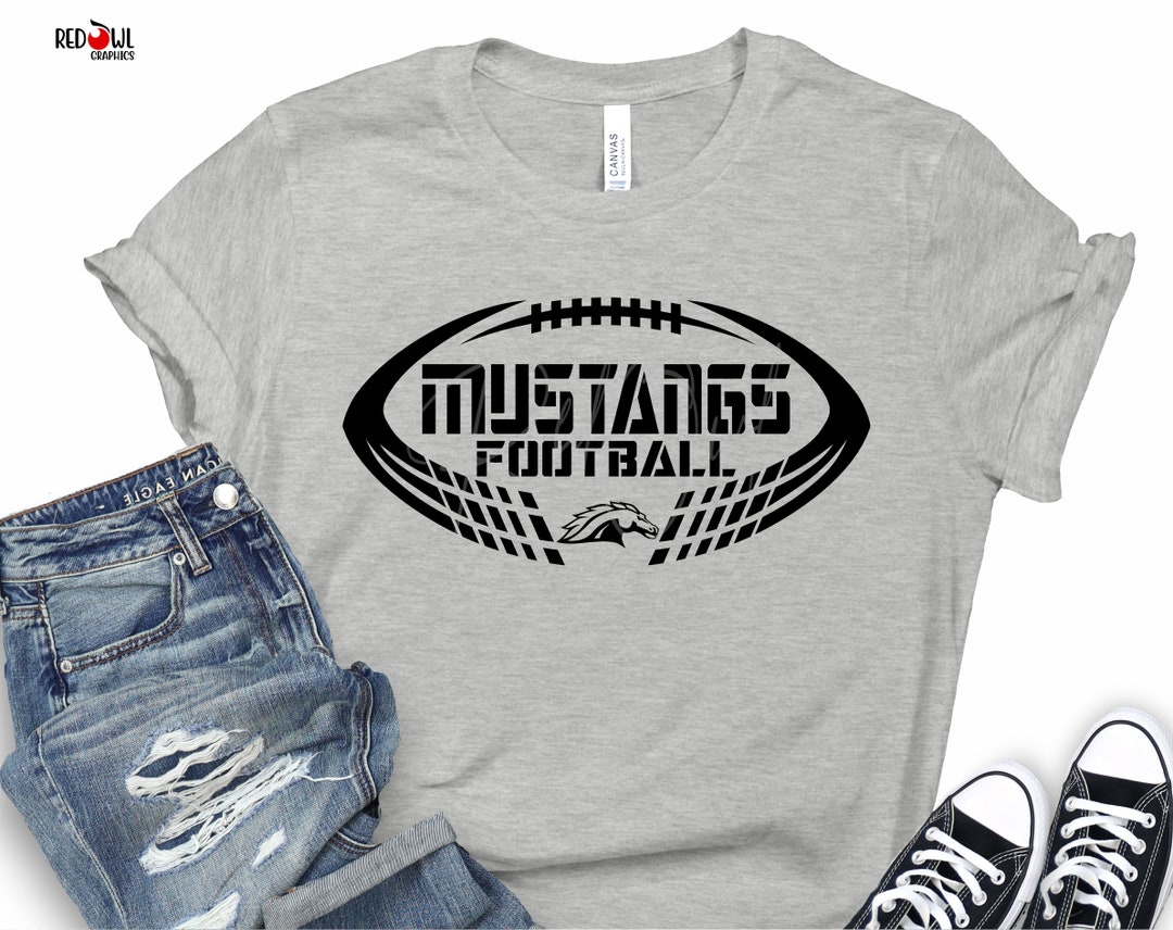 Football Shirt, Mustang Football Shirt, Mustang, Mustang Football ...